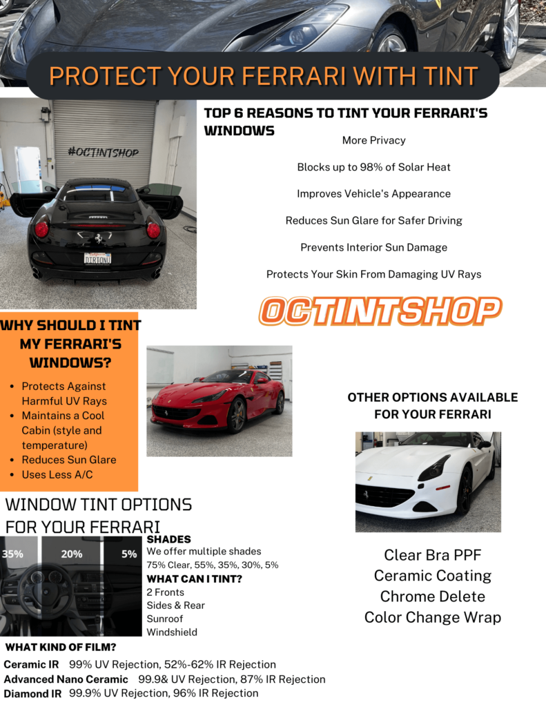 Ferrari - OC Tint Shop Irvine CA